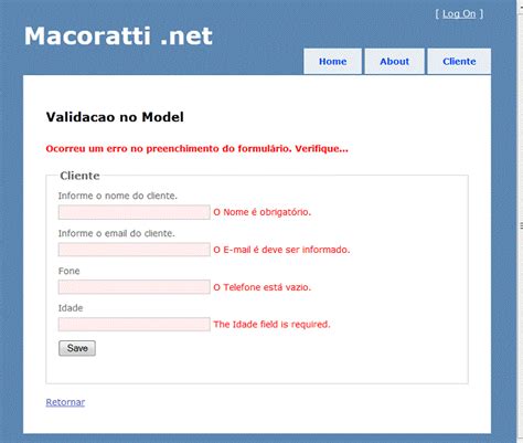ASP NET MVC Um pouco de Validações e Verificações