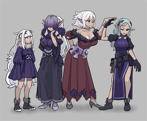 Dark Elf Village Lady Dark Elf Village Girl Dark Elf Tavernkeeper And Dark Elf Provisioner