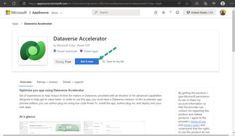 how to install the microsoft dataverse accelerator in the dataverse