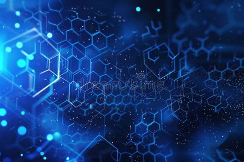 Abstract Digital Hexagonal Structure Background Portraying Intricate Data Connections And