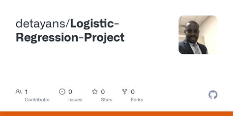Github Detayans Logistic Regression Project