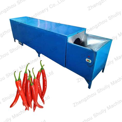 Commercial Automatic Chili Stalk Cutting Machine Chili Processing Machine Chili Stem Cutting