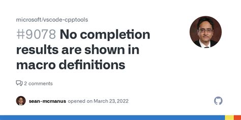 No Completion Results Are Shown In Macro Definitions · Issue 9078 · Microsoftvscode Cpptools