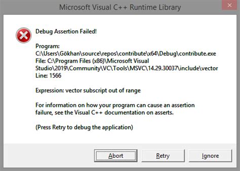 C Debug Assertion Failed While Using Opencv Stack Overflow