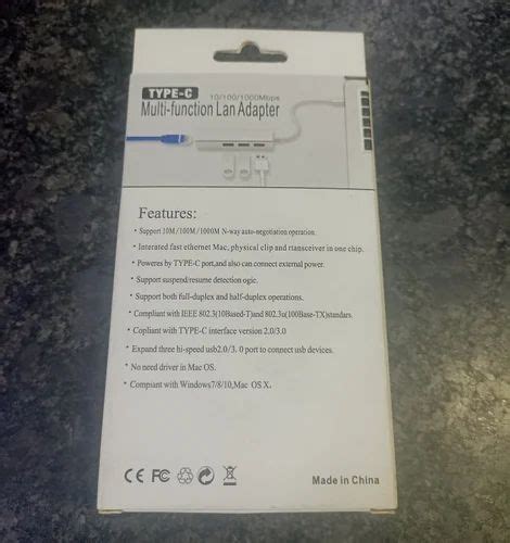 White Type C Multi Function Lan Adapter At Rs Piece In Bengaluru ID