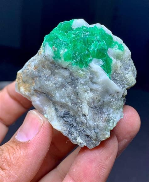 Emerald On Matrix Specimen Natural Emerald Natural Stones Crystals