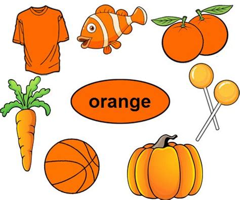 Recommendation Color Orange Worksheet For Preschoolers 5 Senses
