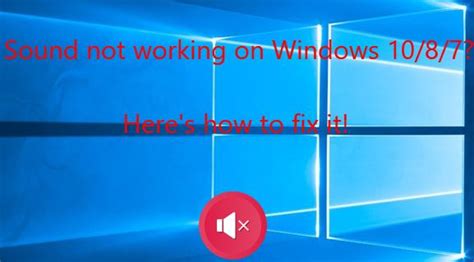 [solved] windows sound not working driver easy