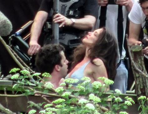 Katie Holmes And Luke Kirby Have Great On Screen Chemistry As They Film A Passionate Love Scene