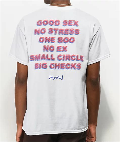 4hunnid Good Sex White T Shirt Zumiez