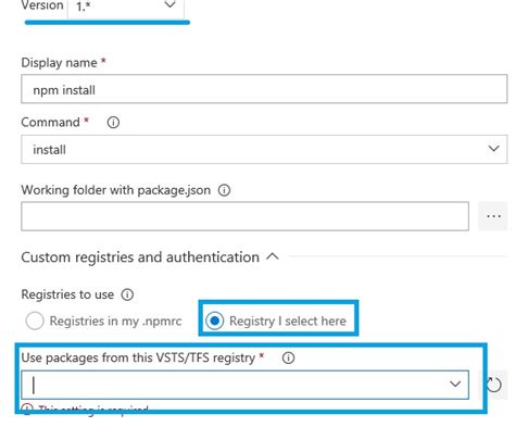 Azure Devops How Can I Use The Npm Packages From Feed In My Vsts Task