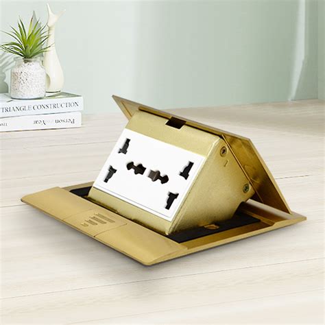 Customized Concealed Metal Pop Out Floor Socket Outlet Box With Universal Socket Buy Brushed