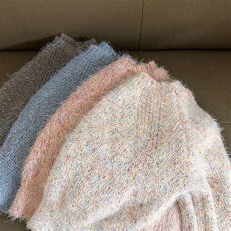 투게더위드미 믹스실💗 스퀘어넥 퍼느낌 오버핏 따뜻한 이너 겨울 니트 아이보리 핑크 소라 차콜 당일 쿠폰 할인 퍼니트 쿠폰 할인💣