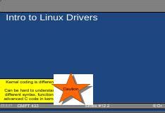 Driverintro C Pdf Intro To Linux Drivers Kernel Coding Is Different Can Be Hard To