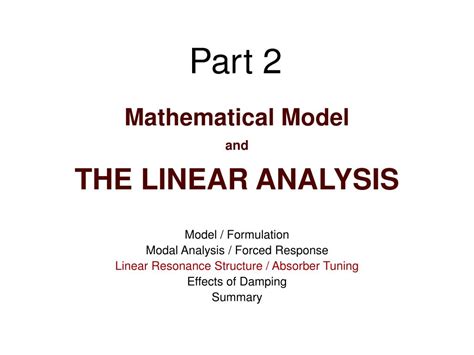 Ppt Order Tuned Vibration Absorbers For Systems With Cyclic Symmetry Powerpoint Presentation
