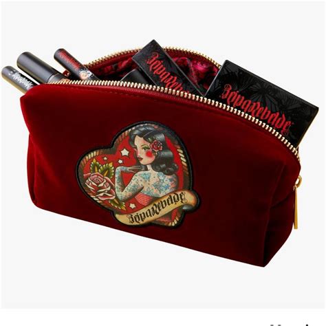 New Reina Rebelde La Bolsa Velvet Lush Makeup Bag Makeup Bag Bags