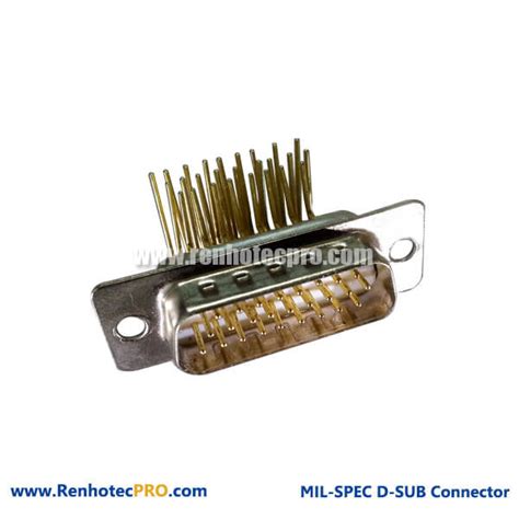 Db Pin Connector Degree Plug For Pcb Mount Renhotecpro Com