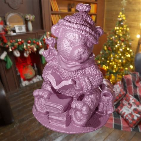 3d Printable Christmas Teddy Bear Book By Anthony