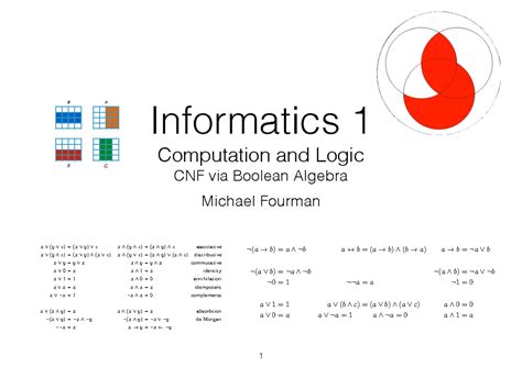 computation and logic informatics 1 computation and logic cnf via