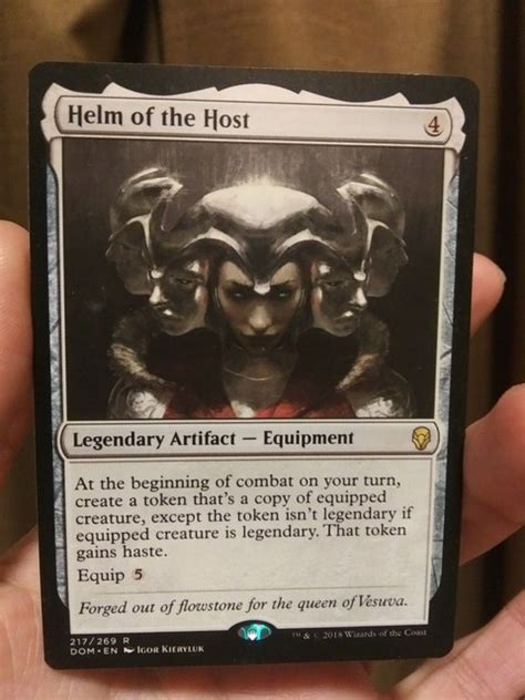 Mtg Helm Of The Host Dominaria 217269 Regular Rare For Sale Online Ebay