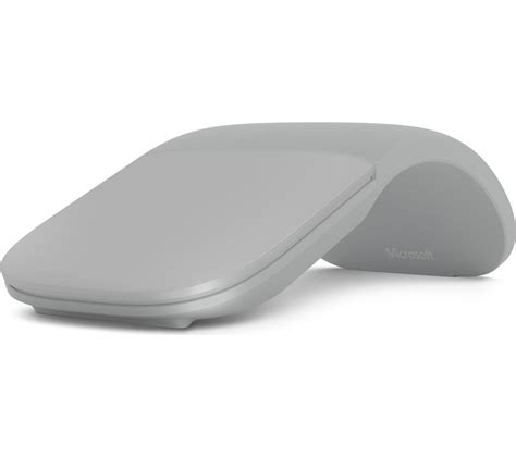 MICROSOFT Surface Arc BlueTrack Touch Mouse - Light Grey, Grey Review ...