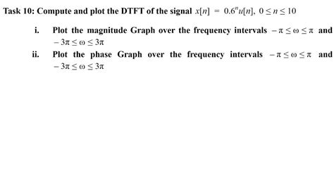 Solved Task Compute And Plot The DTFT Of The Signal X N Chegg