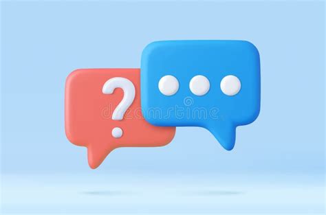 3d Rendering Faq Icon Stock Vector Illustration Of Social 327227744