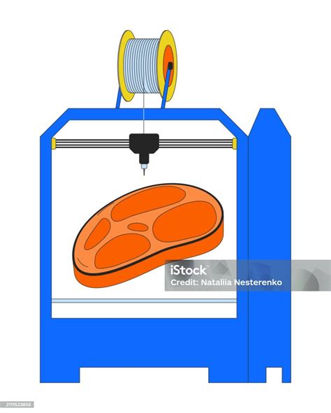 3d 프린터에 합성 고기 2d 선형 만화 개체 2차 도형에 대한 스톡 벡터 아트 및 기타 이미지 2차 도형 3차원 인쇄 공학 Istock