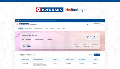 Hdfc Bank Netbanking Portal Redesign Behance