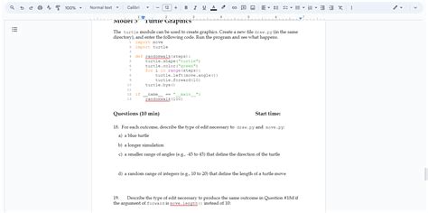 Solved The Turtle Module Can Be Used To Create Graphics Chegg