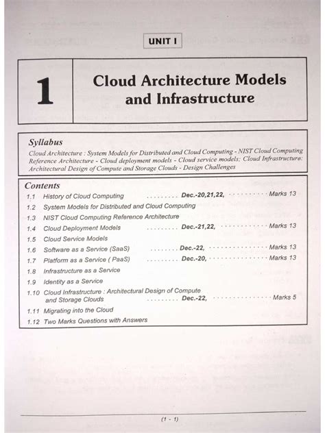 Ccs335 Cloudcomputing Unit 1 Notes Pdf