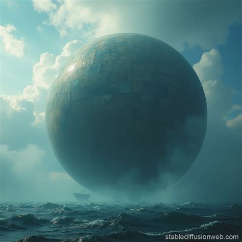 Giant Ocean Structure In Bosch Style Stable Diffusion Online