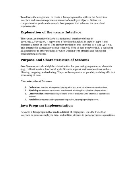 Function Assignment Pdf Method Computer Programming Interface