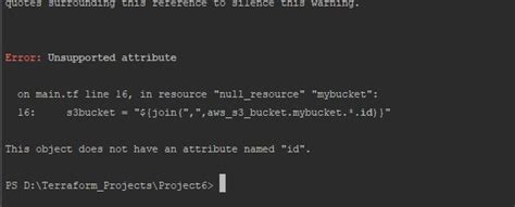 This Object Has No Argument Nested Block Or Exported Attribute Named