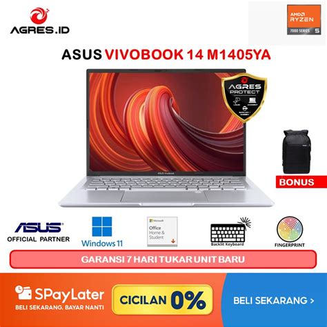 Jual Asus Vivobook M Ya Ryzen Gb Gb W Ohs Wuxga Ips Slv Vips