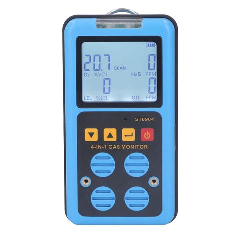 Diydeg Gas Detector H2s O2 Co And Lel 4 Gas Monitor With Sound Light