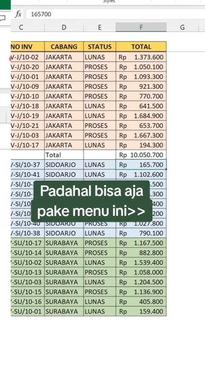 menu subtotal exceltips exceltricks exceltutorial youtube