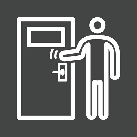 Knocking Line Inverted Icon 11903705 Vector Art At Vecteezy