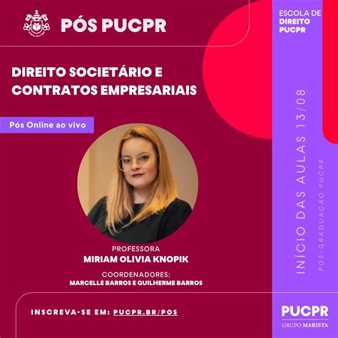 Uma Honra Fazer Parte Do Corpo Docente Da Pós Graduação Lato Sensu Direito Societário E