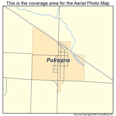 Aerial Photography Map Of Pukwana Sd South Dakota
