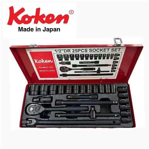 Koken Japan 25pcs Socket Wrench Set 12drive 10 32mm 12 Or 6point