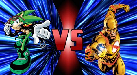 Scourge The Hedgehog Sonic Vs Reverse Flash Dc Comics R