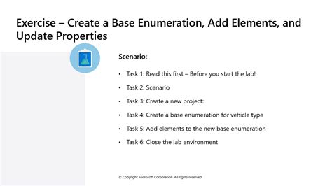 Exercise Create A Base Enumeration Add Elements And Update