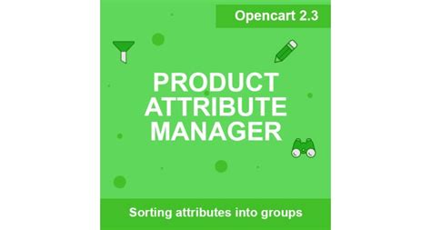 OpenCart Grouping Of Attributes In A Product