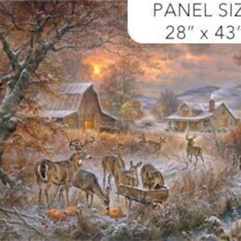 First Frost Fabric Panel Northcott Dp25380 34 Etsy