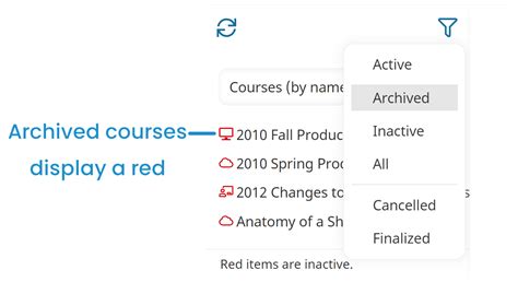 unarchiving a course