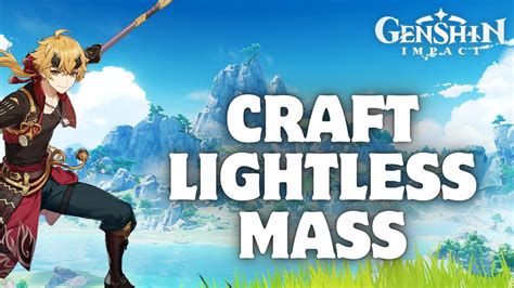 How To Craft Lightless Mass In Genshin Impact 2024 Youtube