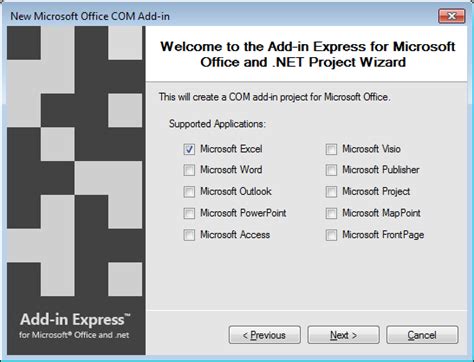 Create Excel Addin In Visual Studio C VB NET For VSTO Developers