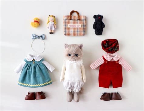 Игрушки коты ручной работы от японского мастера Parico doll / Это ...