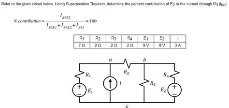 Refer To The Given Circuit Below Using Superposition Theorem